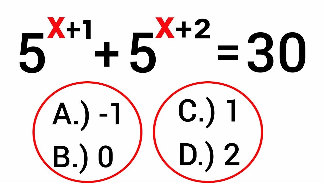 A Nice Exponential Equation • What is the value of X - YouTube