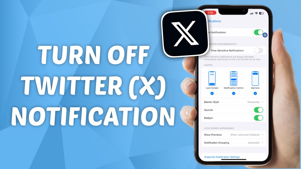 How to Turn Off X (Twitter) Notifications (iPhone & Android) - YouTube