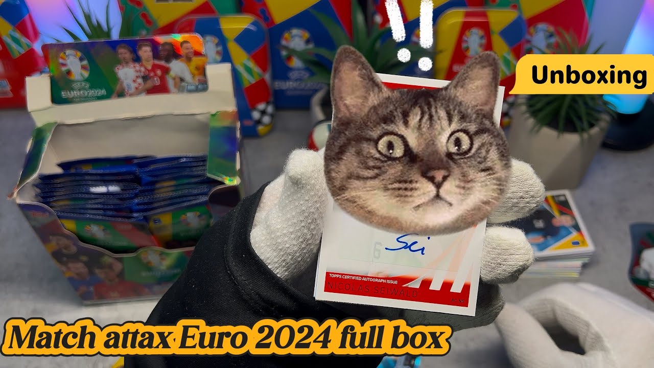 Unboxing Topps Match Attax Euro 2024 full box ! Auto Pull - YouTube