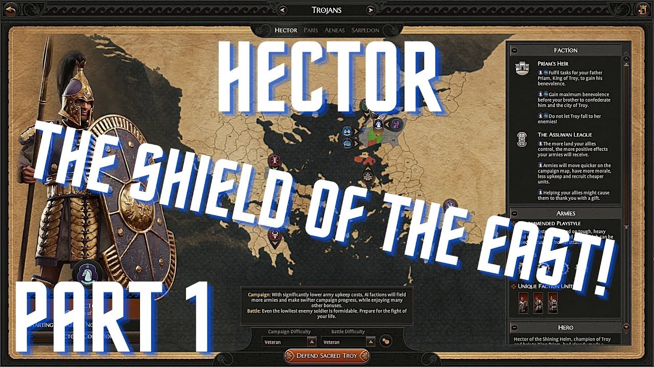 THE SHIELD OF THE EAST! Total War Saga: Troy - Hector Campaign Part 1 ...