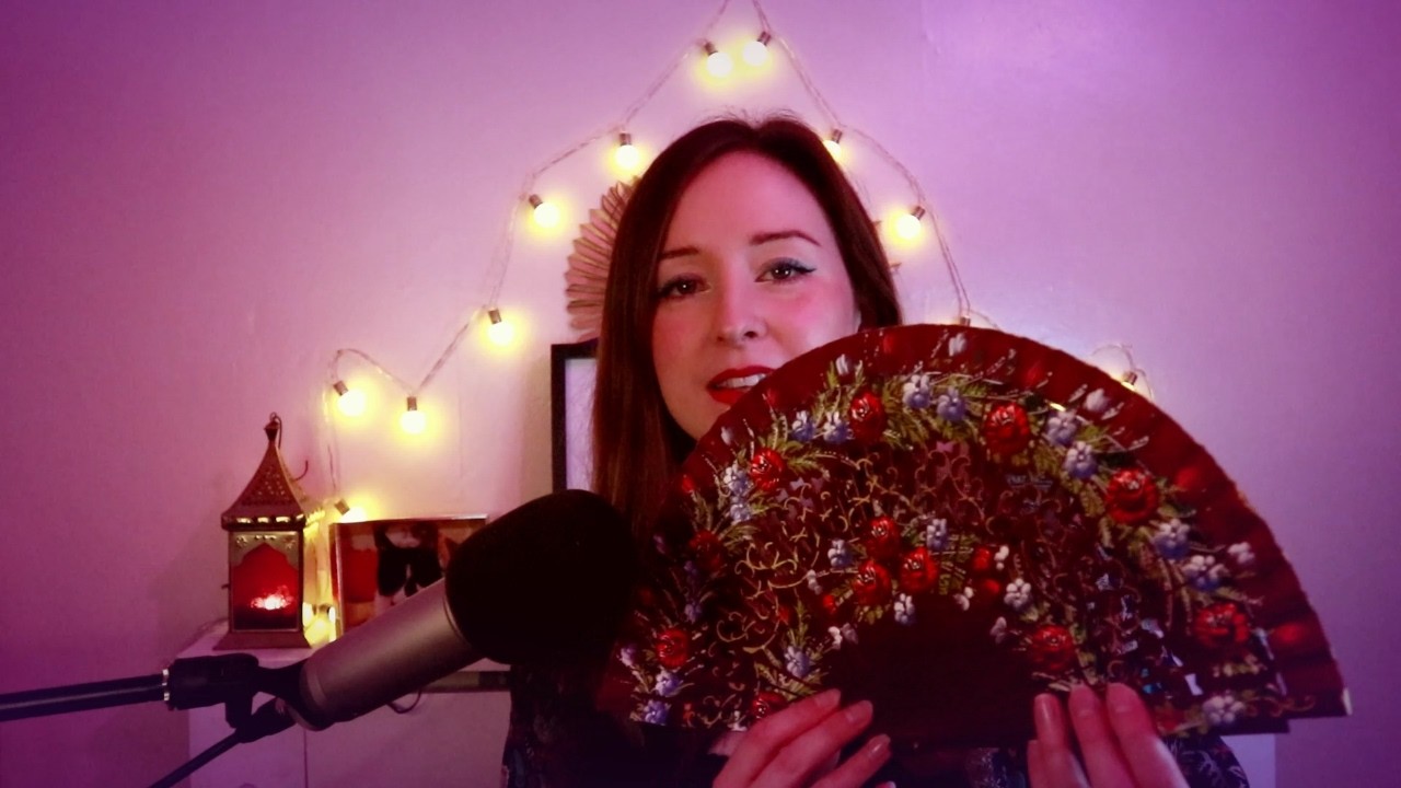 ASMR - Fan Play - Poetry - Memoirs - Whispering - YouTube