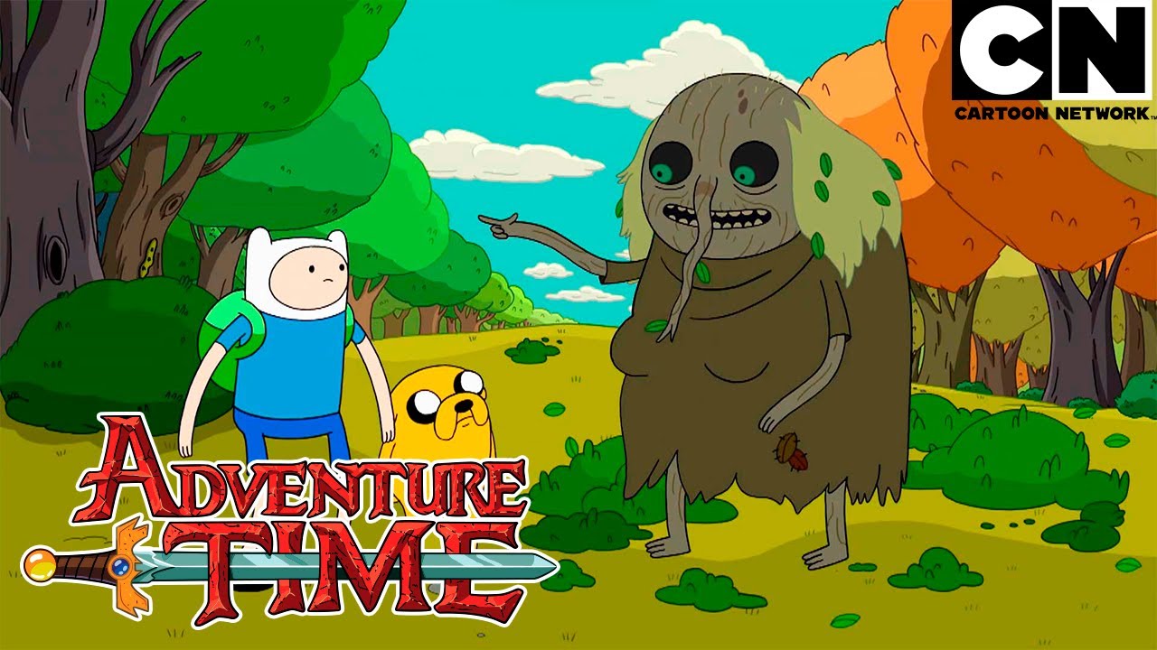 Una bruja árbol visita a Jake y Finn | Hora de Aventura LA | Cartoon ...