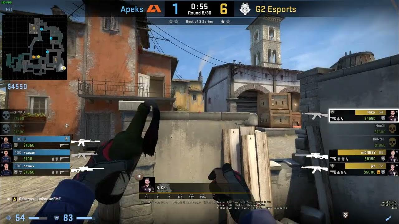 Inferno - G2 NiKo Smoking long wrapside from Pit against Apeks #csgo #nades #csgopros - YouTube