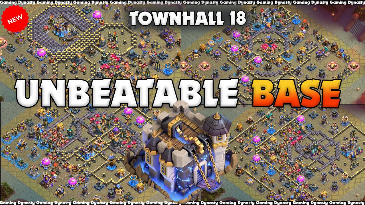 TOP-10 NEW TH18 BEST WAR BASE || TH18 TROPHY PUSHING WITH COPY LINKS ...