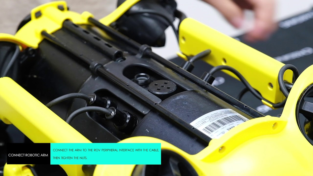 How to install the robotic / grabber arm to Chasing M2 underwater drone ...