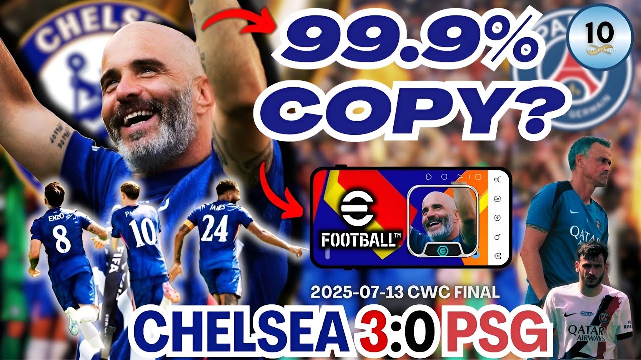I Cloned ENZO MARESCA'S CWC FINAL Tactics in eFootball | Chelsea 3:0 ...