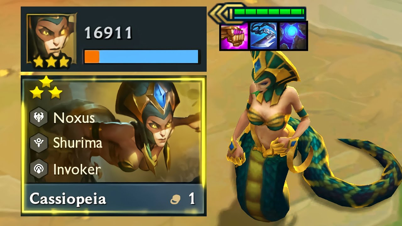 ĐỘI HÌNH CASSIOPEIA + POPPY 4 SAO CARRY META MỚI LEO RANK CỰC KHỎE | DTCL MÙA 9 - YouTube