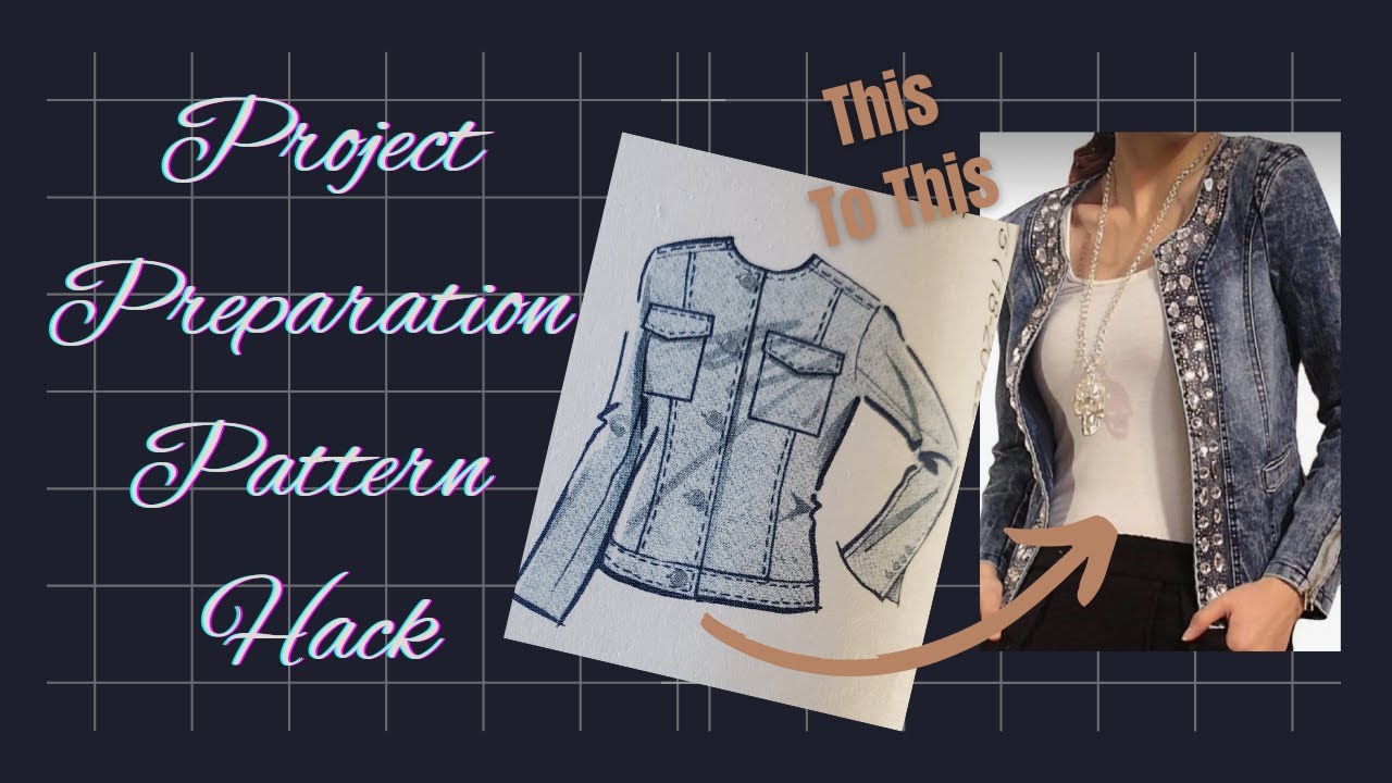 Pattern Preparation #patternhacking #M8474 #smallsewingchannel - YouTube