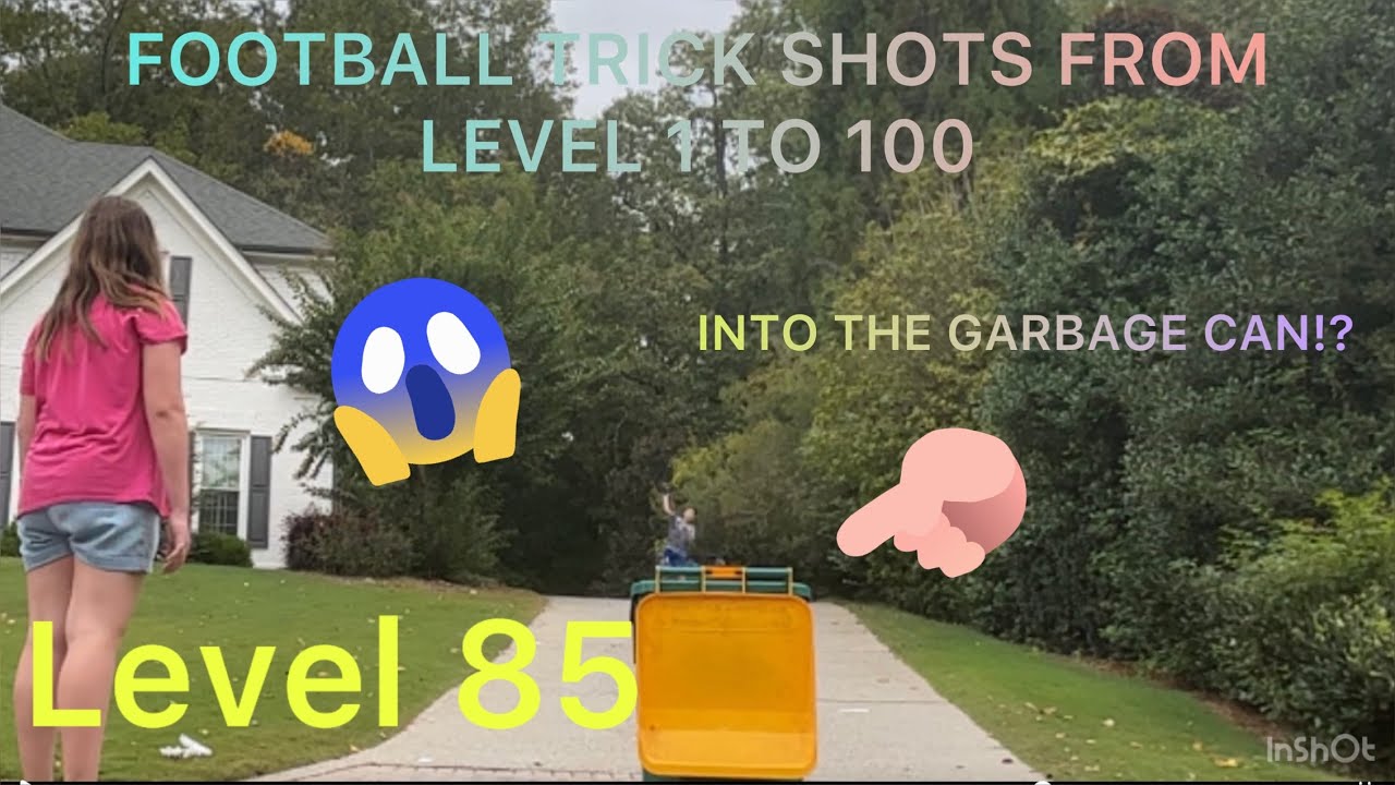 Football Trick Shots From Level 1 To 100 (CRAZY SHOTS!) - YouTube