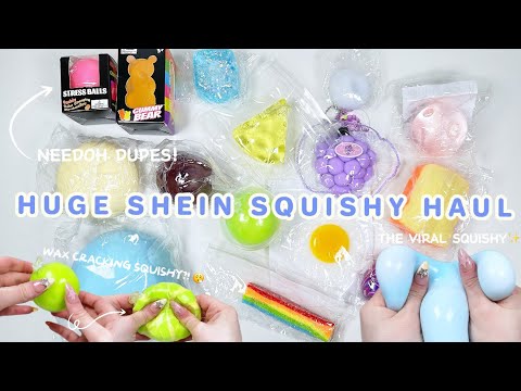 HUGE SHEIN SQUISHY HAUL! | SHEIN NEEDOHS, WAX CRACKING SQUISHY, VIRAL SQUISHIES! | ASMR No Talking 💙