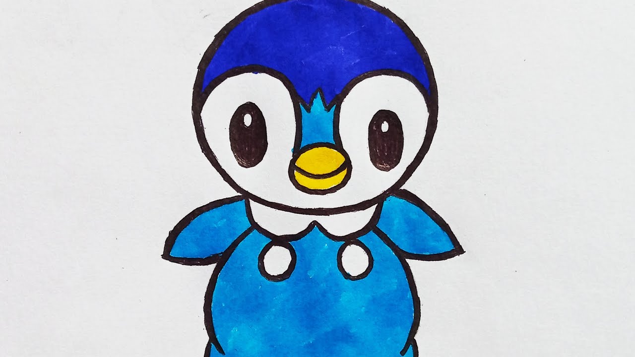 How to draw piplun ll pokemon drawing easy step by step ll cartoon ...