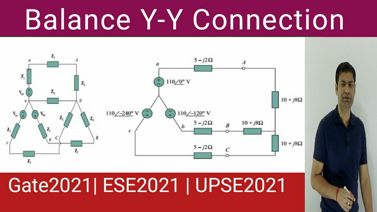 7.02 Balance Star Star Connection In English | 3-Phase Balanced Star ...