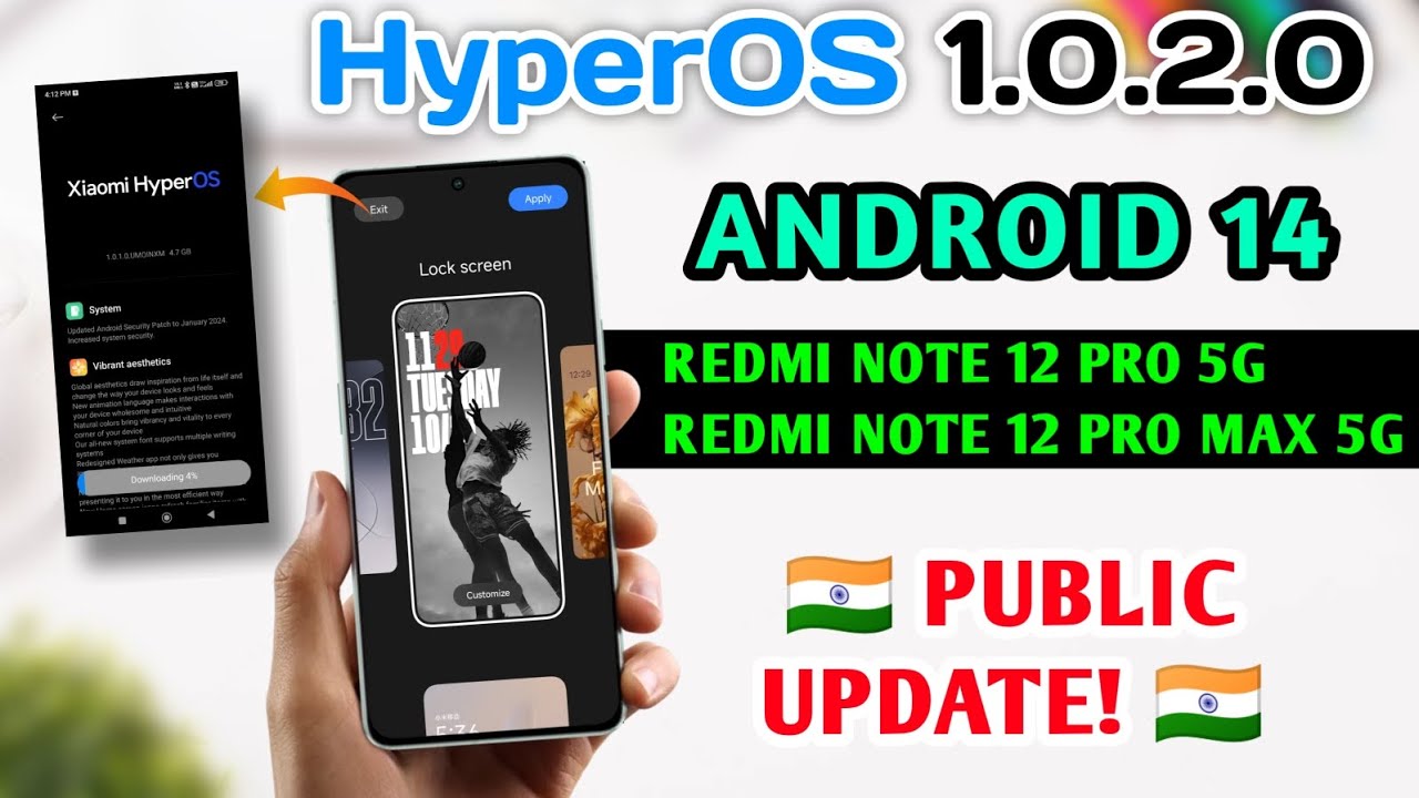 Redmi Note 12 Pro 5G OTA HyperOS Stable Update - Redmi Note 12 Pro/Pro+ ...