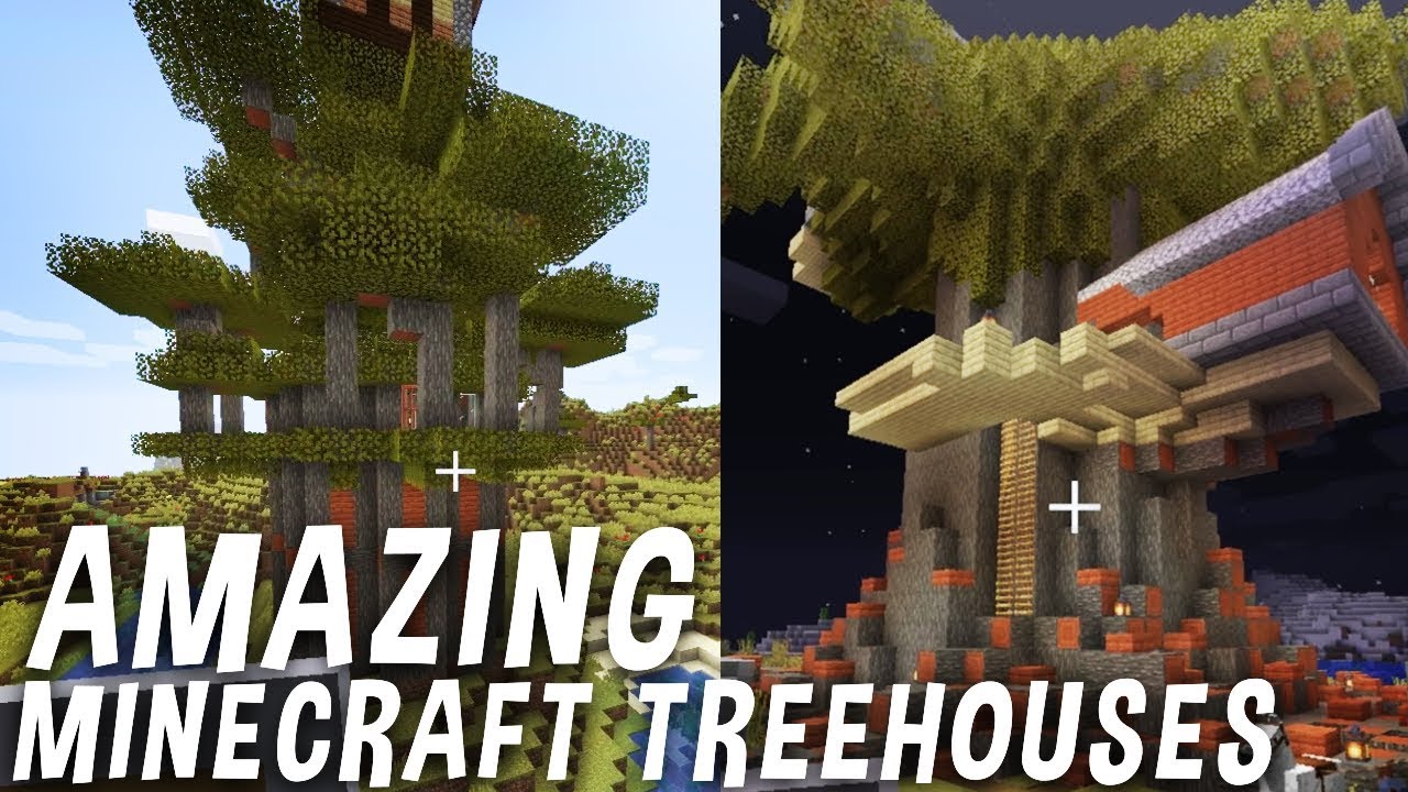 Amazing Minecraft TreeHouses! - YouTube