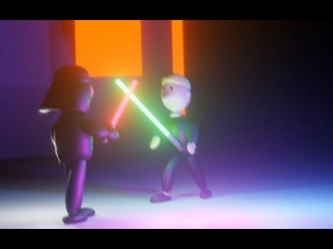 Darth Vader vs Luke Skywalker!!! (Star Wars 3D animation) - YouTube