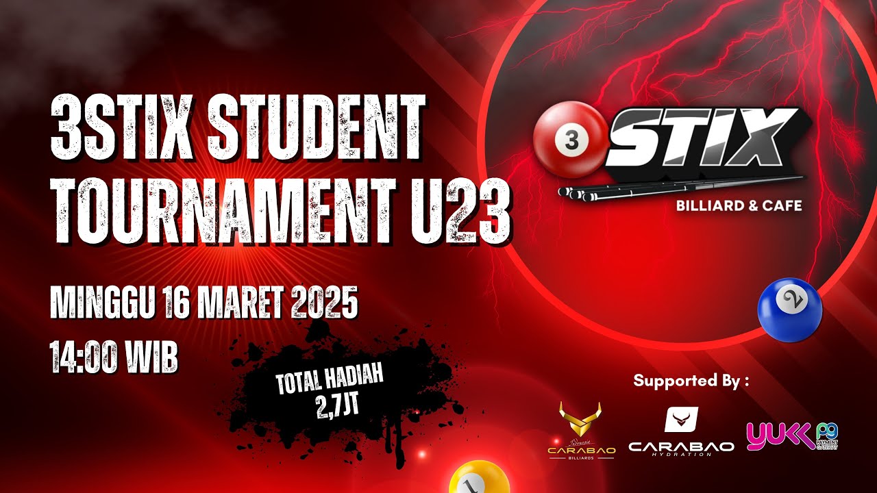 🔴 3STIX STUDENT TOURNAMENT U23 8 BESAR | RADIT VS BRANDON - YouTube