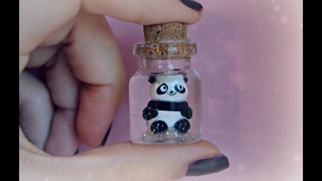 [|Panda in a bottle|] - Fimo Tutorial - YouTube