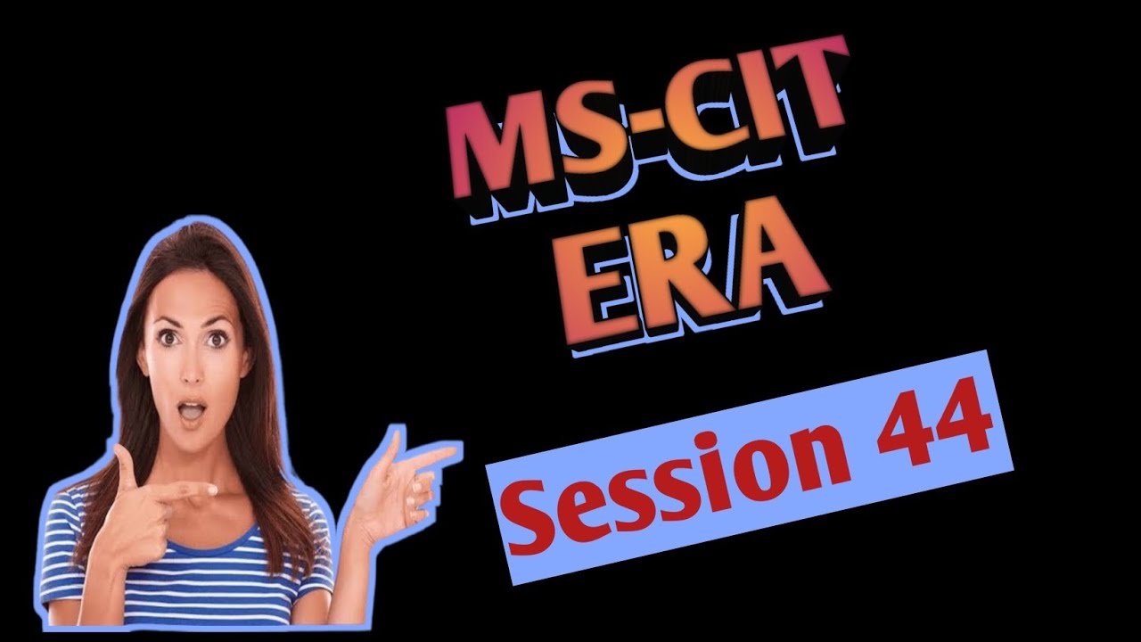 session no. 44 MS-CIT Computer Course कॉम्प्युटर कोर्स 2024 - YouTube