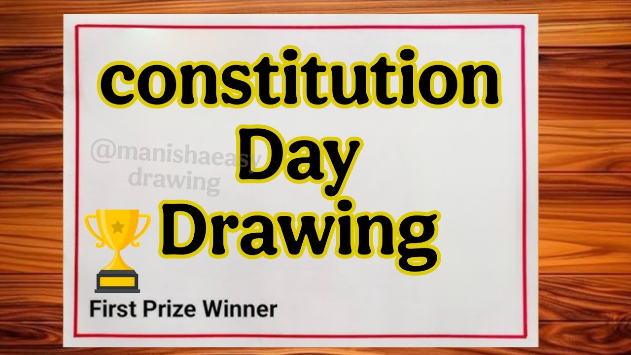 National Constitution Day Drawing / Law Day Drawing / Indian ...