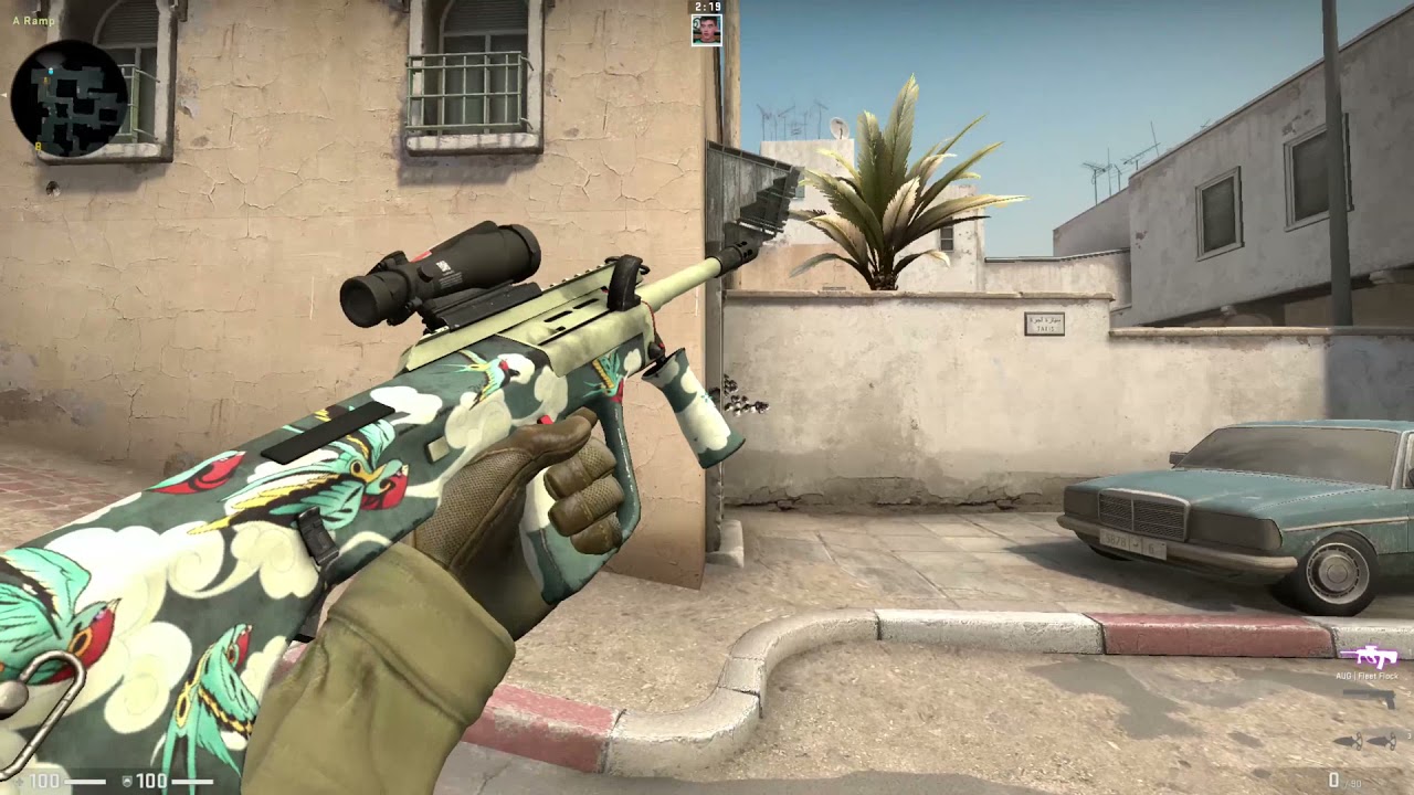 AUG FLEET FLOCK Minimal Wear - CSGO SKIN SHOWCASE - YouTube