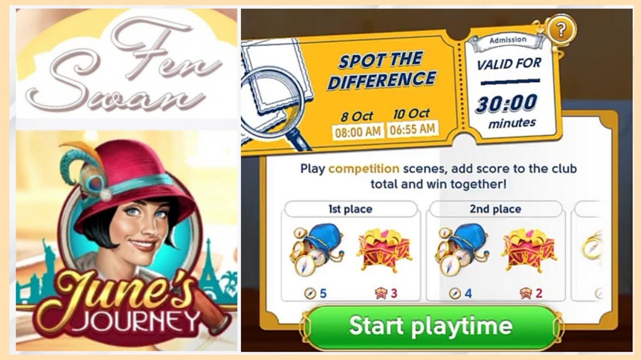 June's Journey Competition Spot The Difference 8-10 Oct 2022 (scenes 1 ...