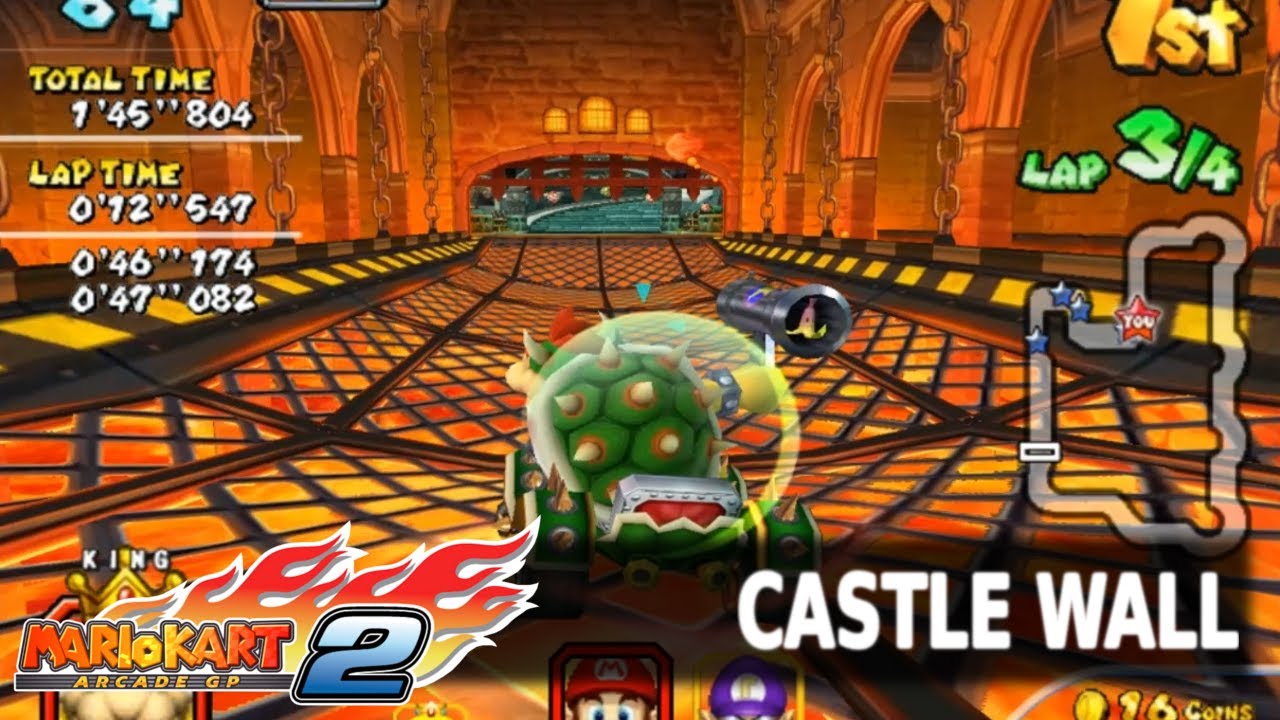 Special Bowser Cup - Round 4 - Castle Wall | Mario Kart Arcade GP 2 ...