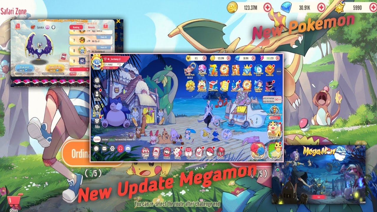 New Update Megamon | Free Dimond Collect | New Pokemon In Megamon - YouTube