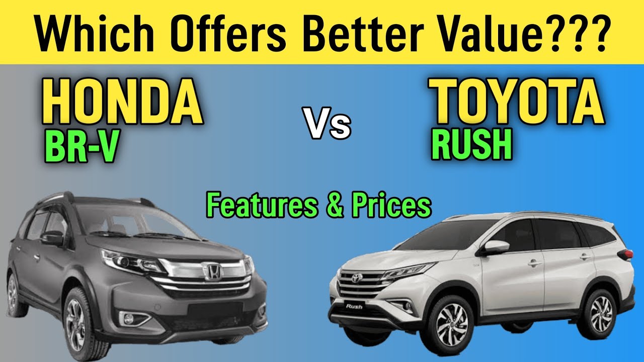 Compare Honda Br-v vs Toyota Rush 2024 || All New brv vs rush || car ...