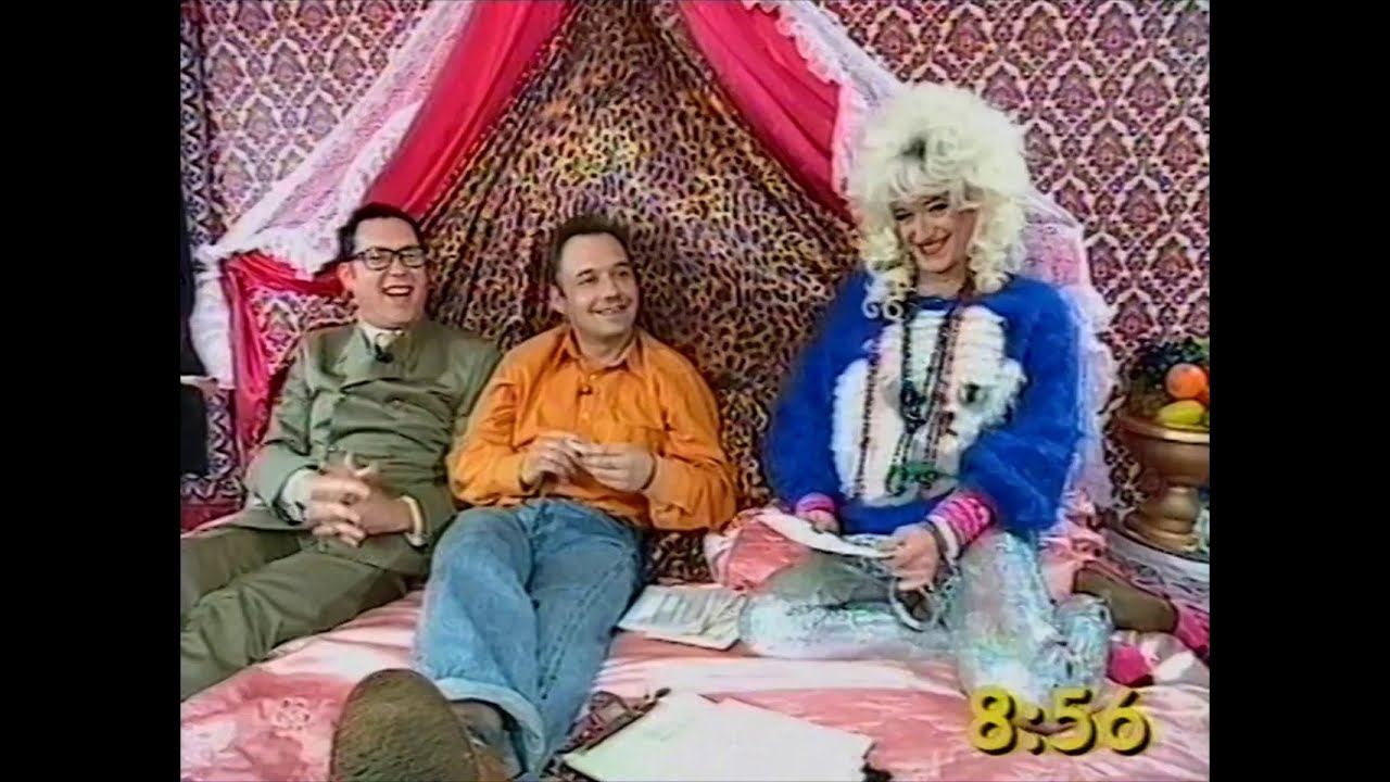 Vic Reeves & Bob Mortimer on the bed with Lily Savage (The Big ...