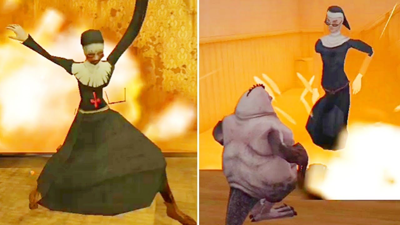 Dynamite Explosion In Evil Nun Vs Evil Nun 2 - YouTube