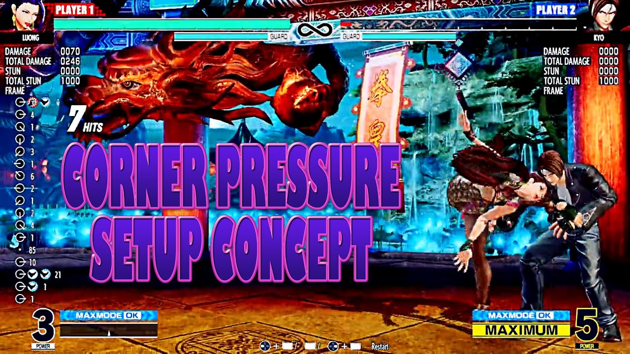 KOF XV: LUONG corner pressure setup concept - YouTube
