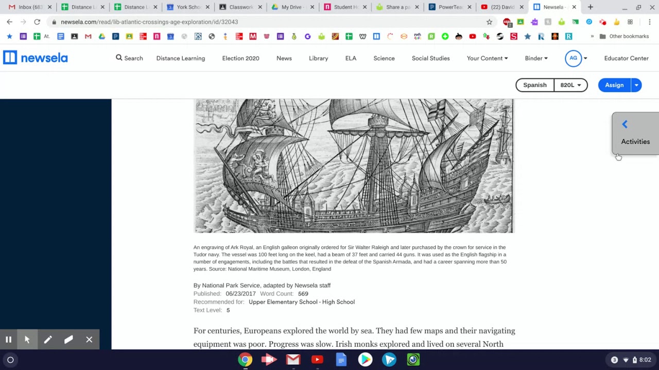 Newsela: 5/4 Atlantic Crossings During the Age Of Exploration ...