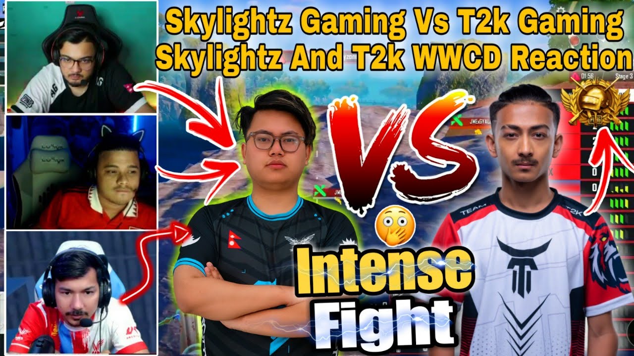 Skylightz Vs T2k Gaming | T2k Vs SG 1v2 Fight | Skylightz And T2k Both ...