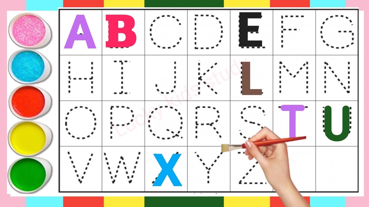 A to Z capital alphabets writing practice for kids | ABCD writing ...