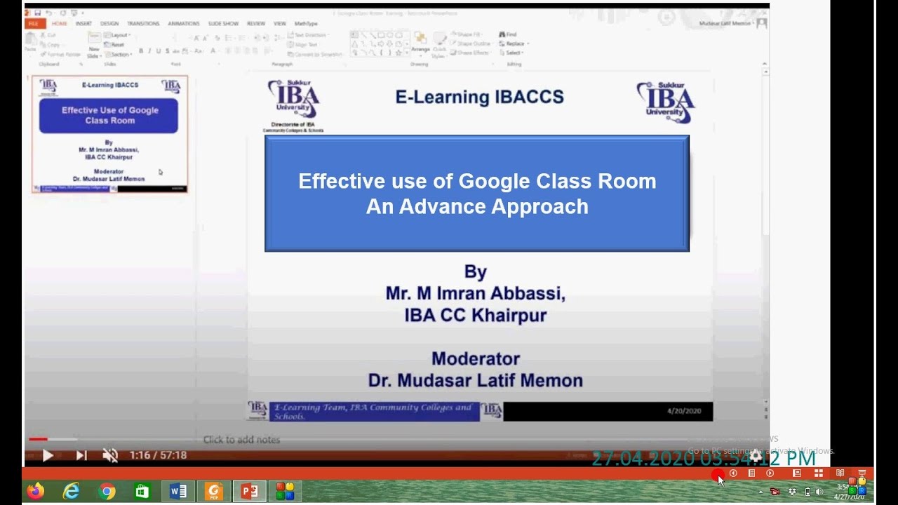 Effective use of Google Class Room- an advance approach - YouTube