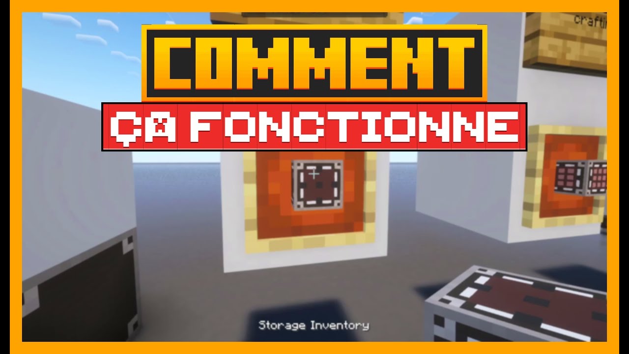 COMMENT FONCTIONNE L'INVENTAIRE DE STOCKAGE dans MINECRAFT avec ce MOD ...
