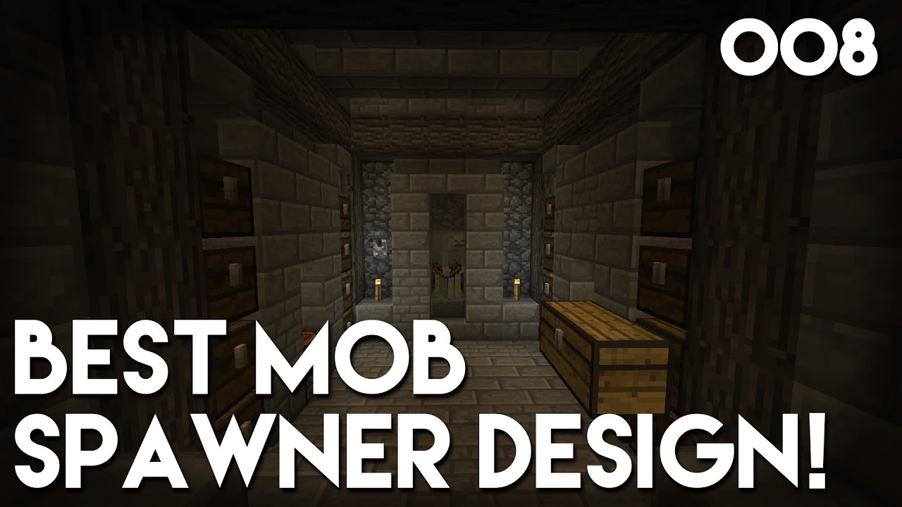 Minecraft: Building w /Tiny - Episode 8 - BEST MOB SPAWNER DESIGN! - YouTube