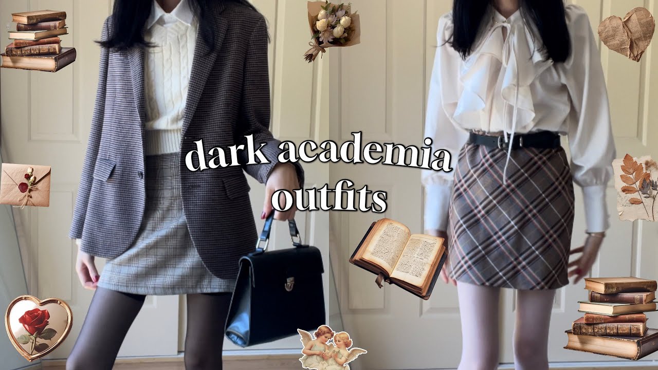 dark academia outfits - autumn/fall ootd | SAII - YouTube
