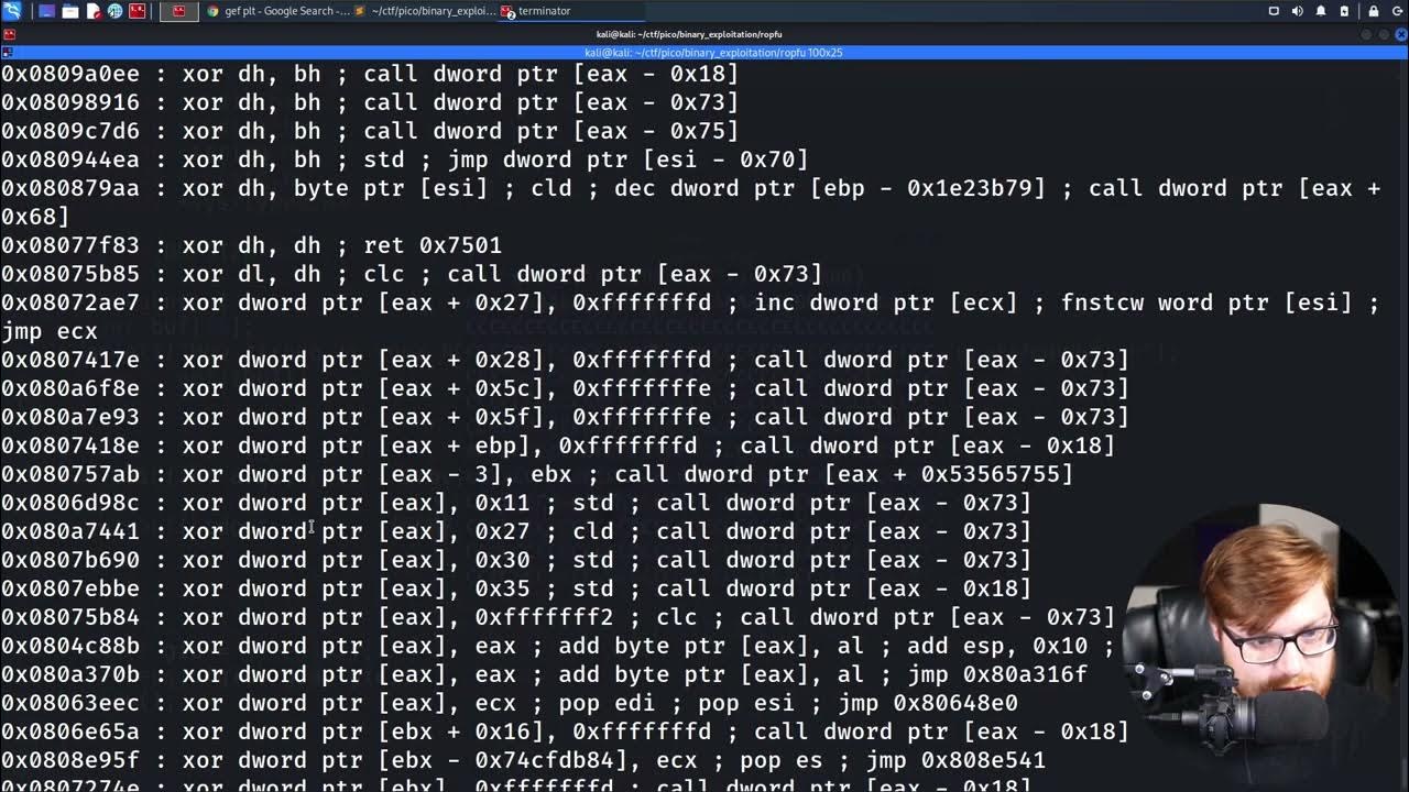 Return Oriented Programming (PicoCTF 2022 #48 'ropfu') - YouTube