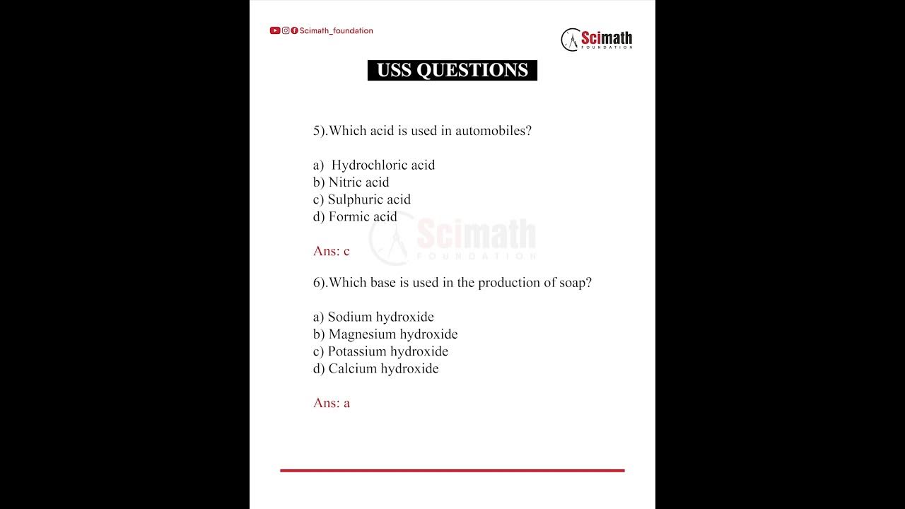 USS EXAM 2025 | BASIC SCIENCE QUESTIONS | CHAPTER 02 | SCIMATH FOUNDATION - YouTube