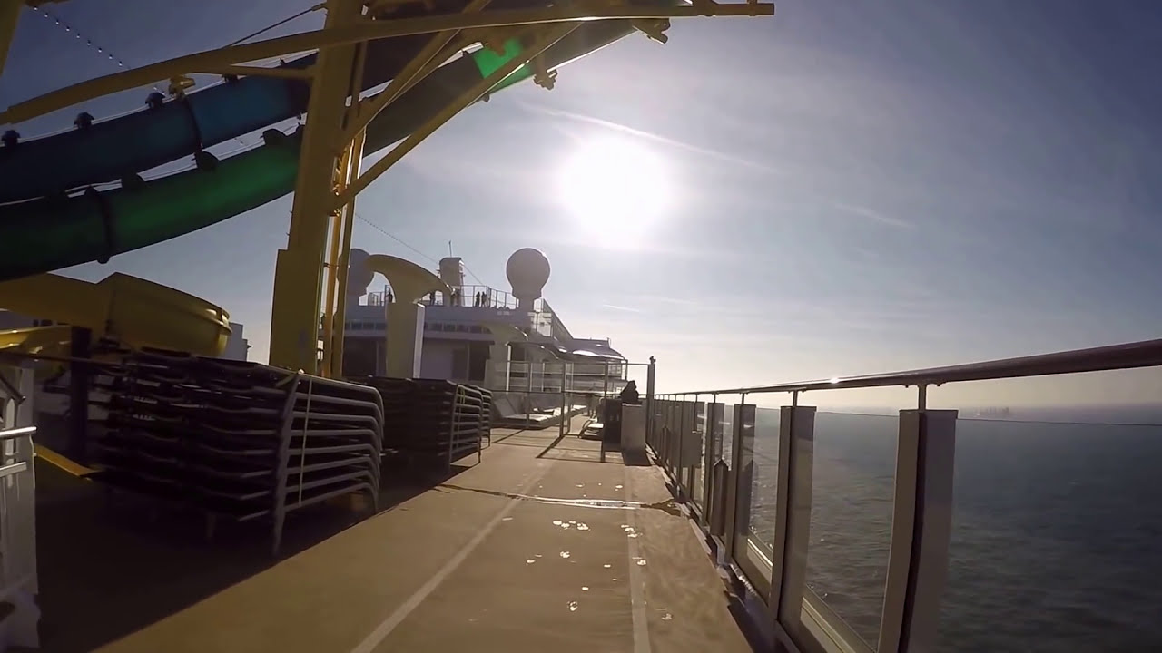 Norwegian Escape Upper Deck Walking Tour / Open Deck Tour NCL Escape ...