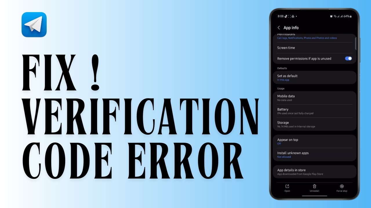 How to Fix Telegram Verification Code Error - YouTube