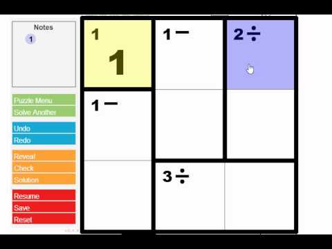 KenKen 3X3 puzzle - YouTube