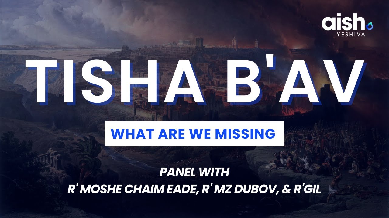 What Are We Missing (Insights Into Tisha B'Av) - R' Moshe Chaim Eade, R ...
