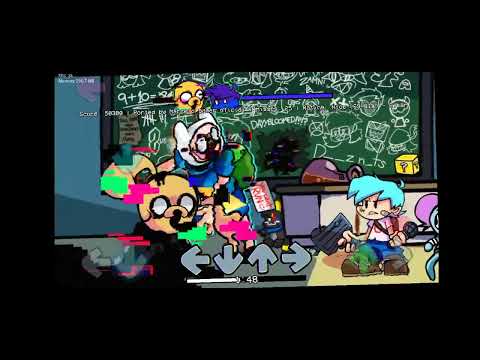 (FNF vs finn e jake) GLITCHED DUO - YouTube