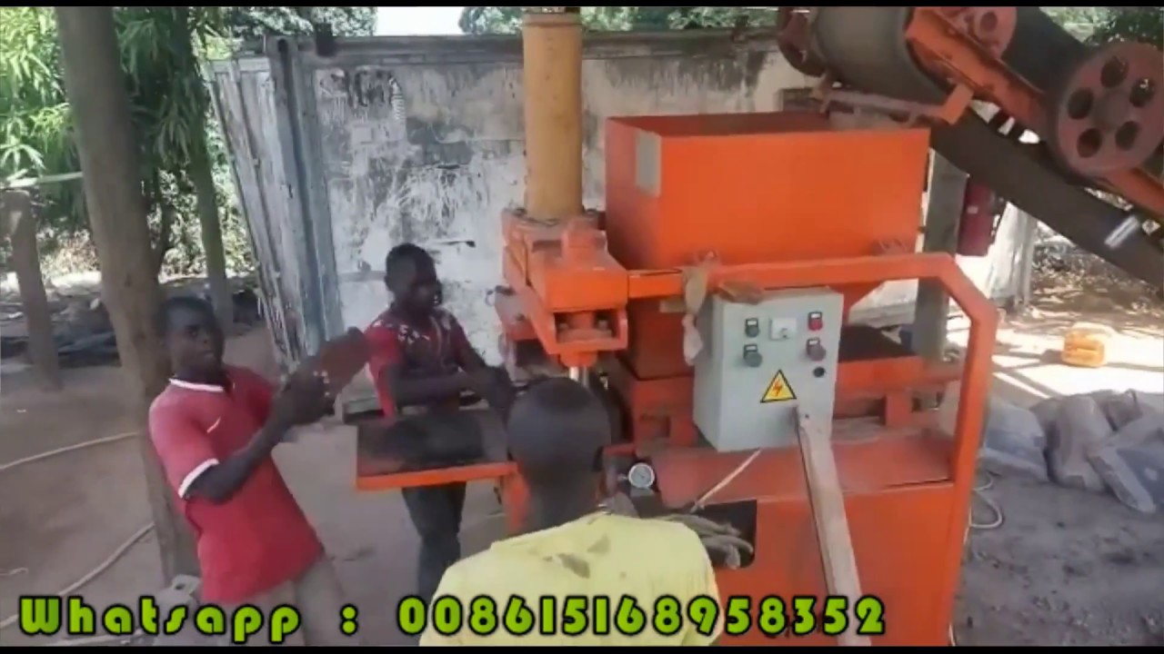 QT2 10 ecological bricks hydraulic press eco brava block machine in ...