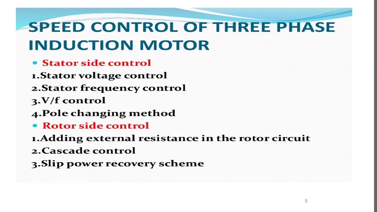 Speed control of three phase induction motor, stator side control - YouTube