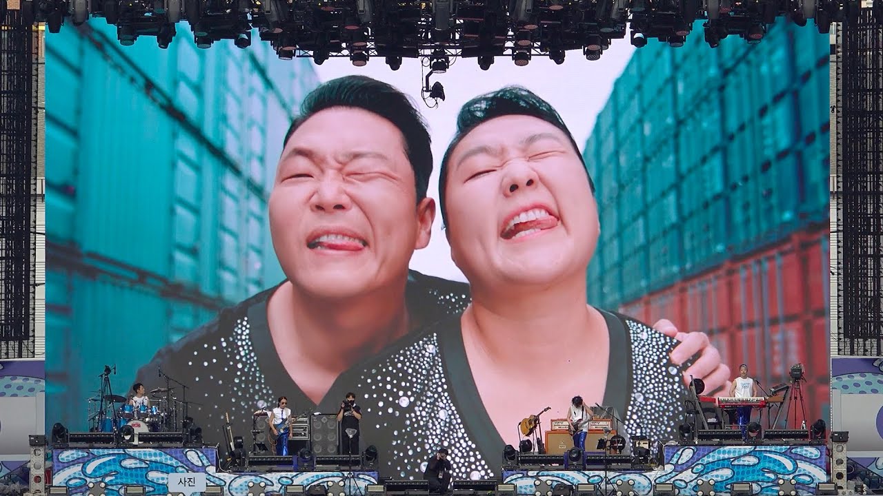 싸이 흠뻑쇼 오프닝 (with 이수지)+ 챔피언 4K 직캠 @250628 PSY 흠뻑쇼 인천 - YouTube