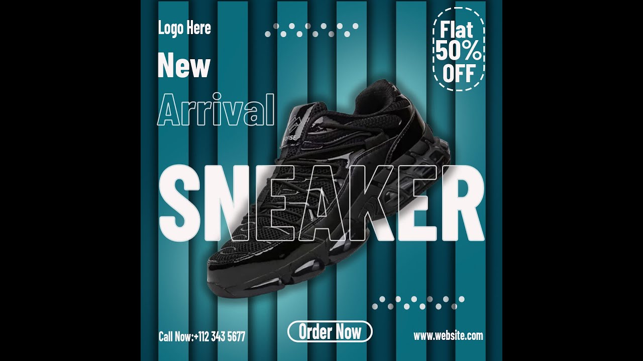 How to make a Shoe Poster 👞 Design in Adobe Photoshop | Tutorial ...
