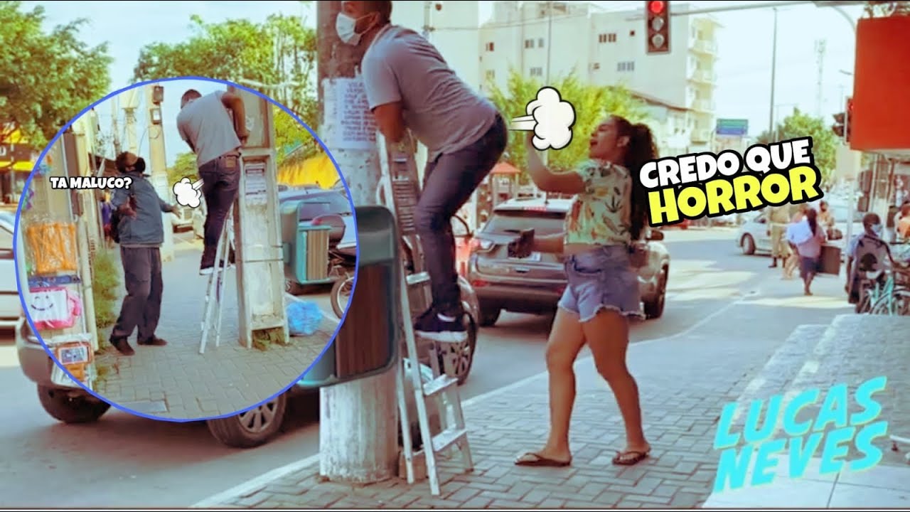 PEIDAND0 NA CARA DAS PESSOAS ( Pegadinha #107 ) - YouTube